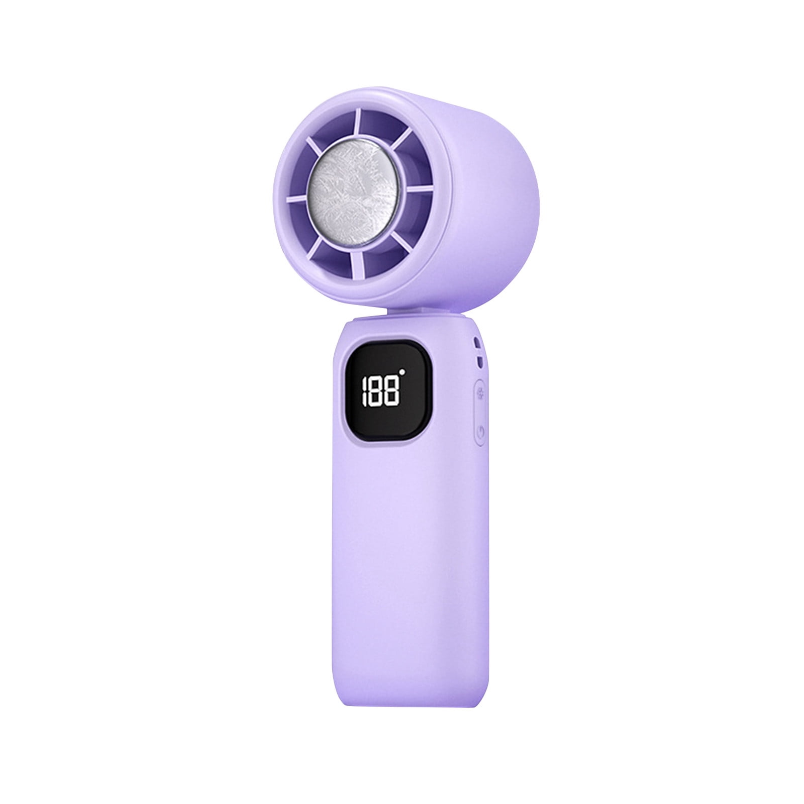 Portable Handheld Turbo Fan, 5 Gear High Speeds, Foldable Rechargeable ...
