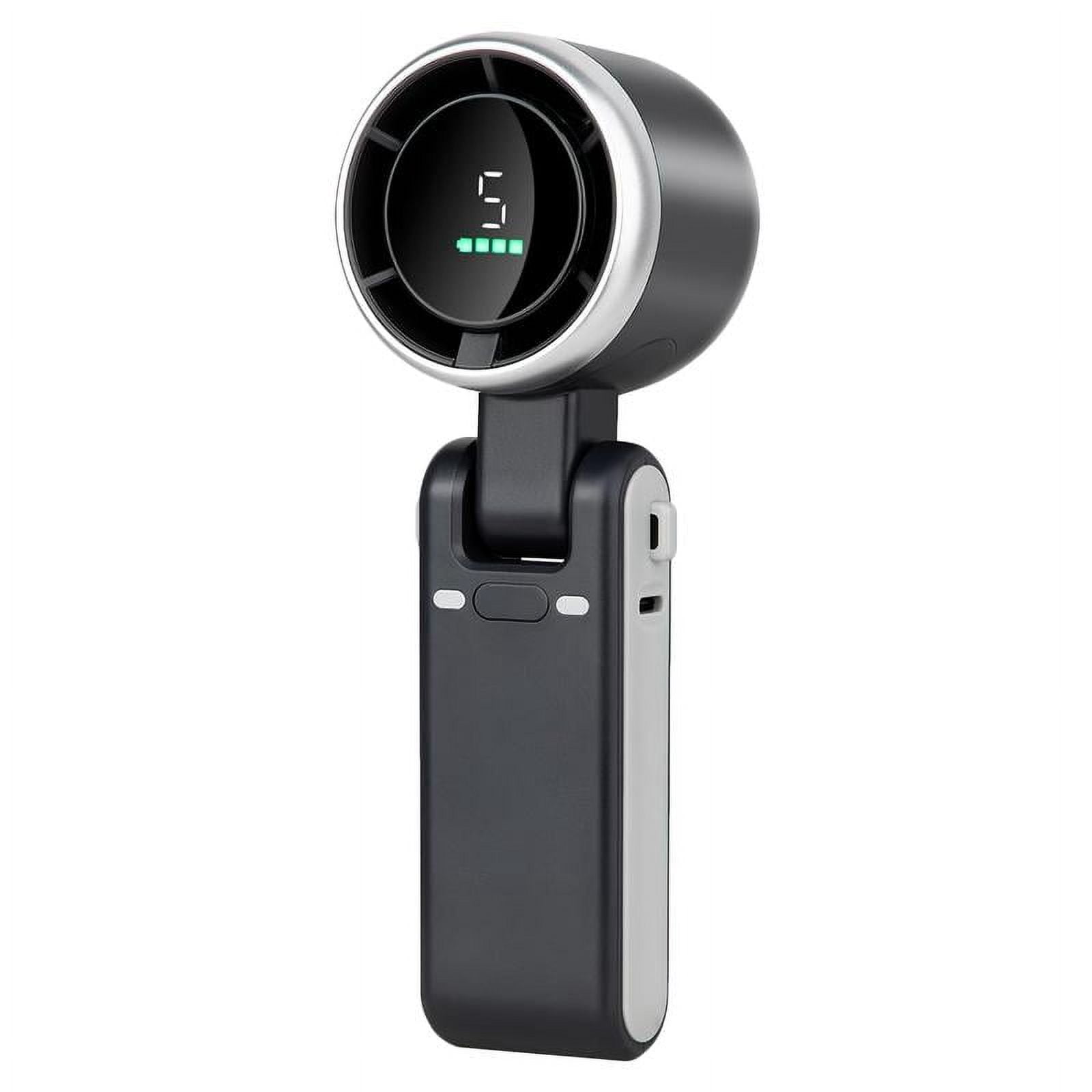 Portable Handheld Turbo Fan, 5 Gear Wind, 3600mAh Battery Operated, 3 ...