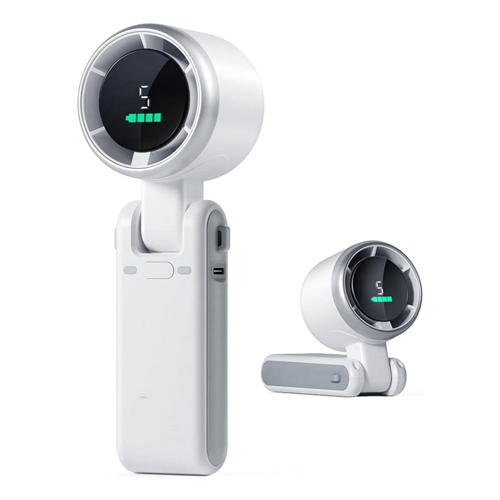 Portable Handheld Turbo Fan, 5 Gear Wind, Battery Operated, Up to 12 ...