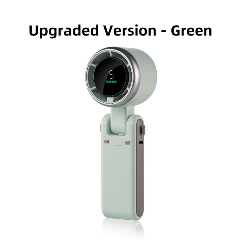 Portable Handheld Turbo Fan,5 Gear Wind, with Digital Display, 4000mAh ...
