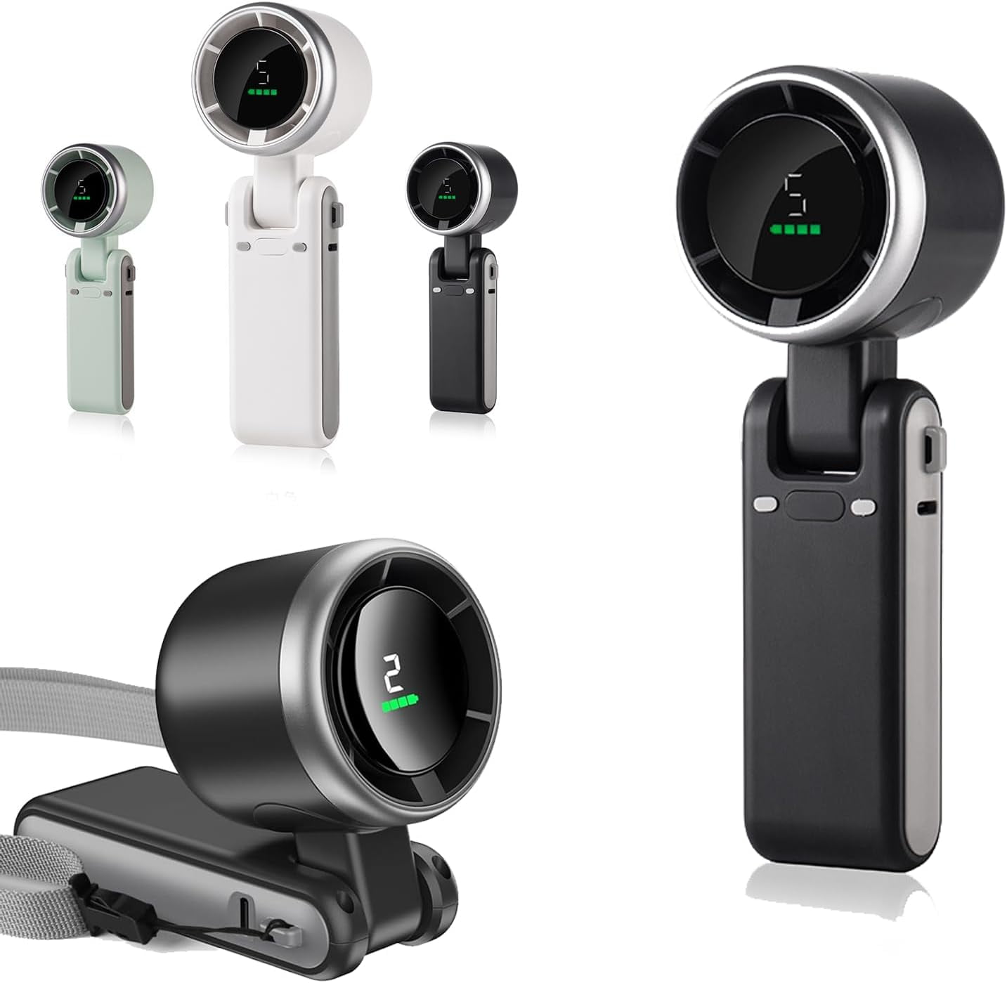 Portable Handheld Turbo Fan, 5 Gear Wind with High-Speed Cooling Fans ...