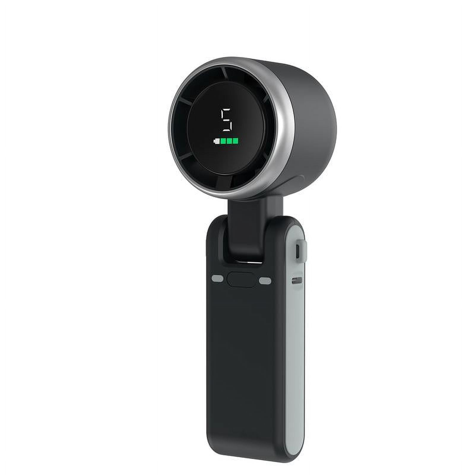 Portable Handheld Turbo Fan, 5 Wind Speeds, 4000mAh Battery Powered, Up to 10 Hours Working Time ...