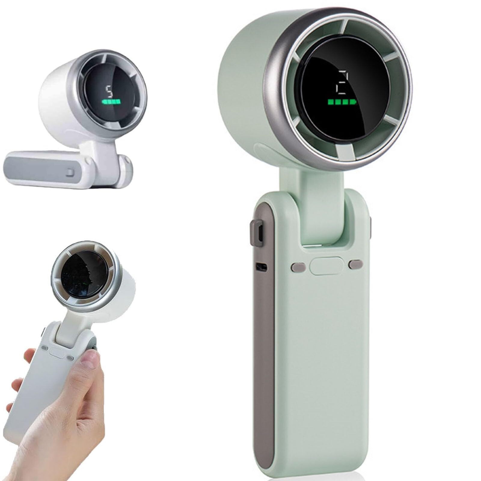 Portable Handheld Turbo Fan - 5 gear wind, jet engine fan, folding ...
