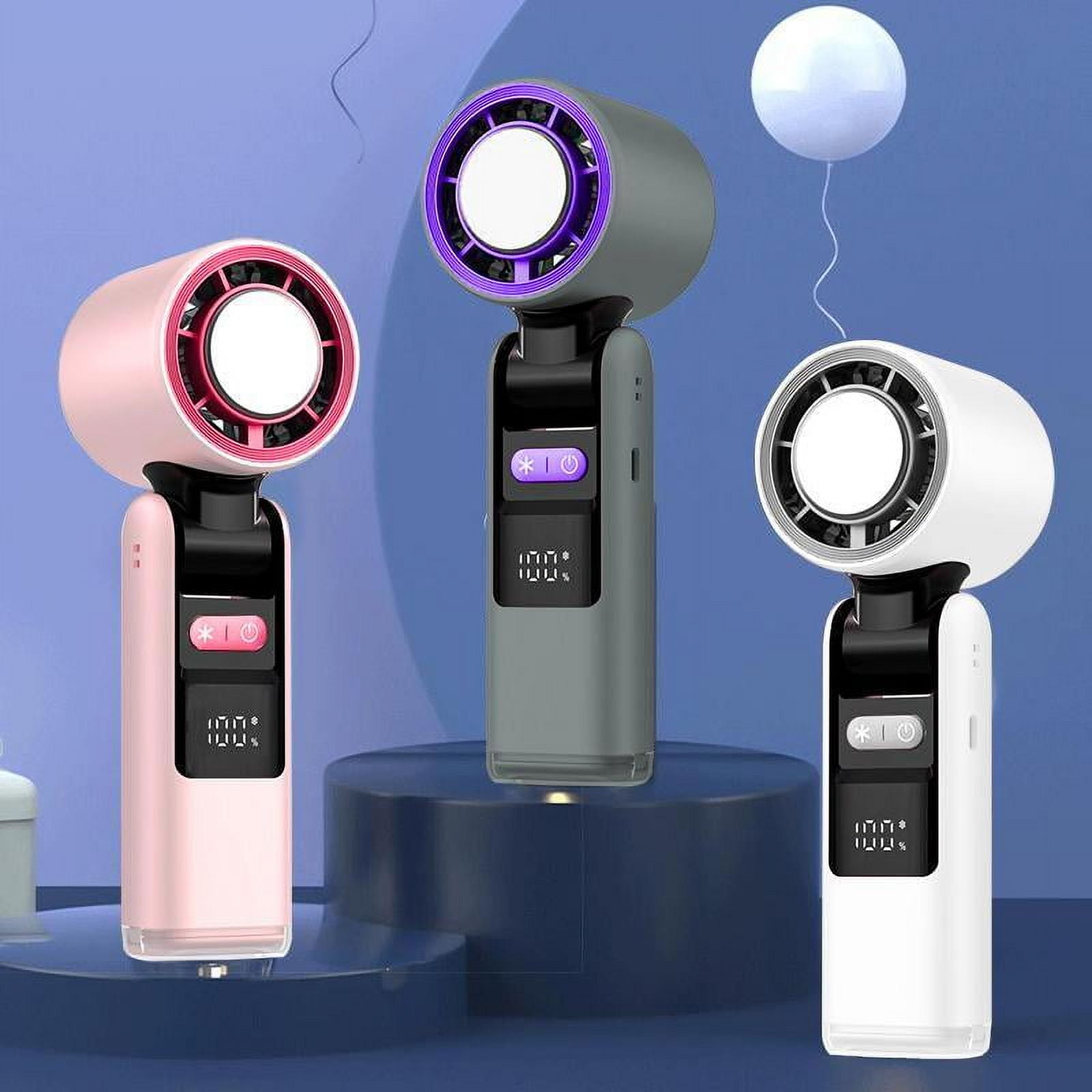 Portable Handheld Turbo Fan, Foldable Personal Fan,Multifunction Fan ...