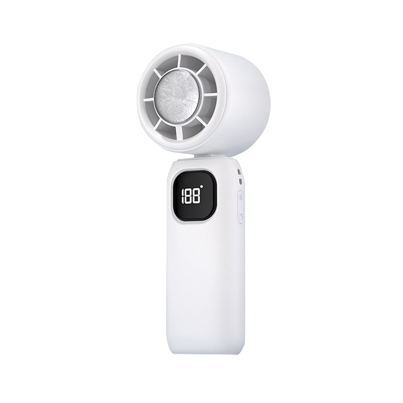 Portable Handheld Turbo Fan with Ice Cooling,2000mAh Rechargeable ...