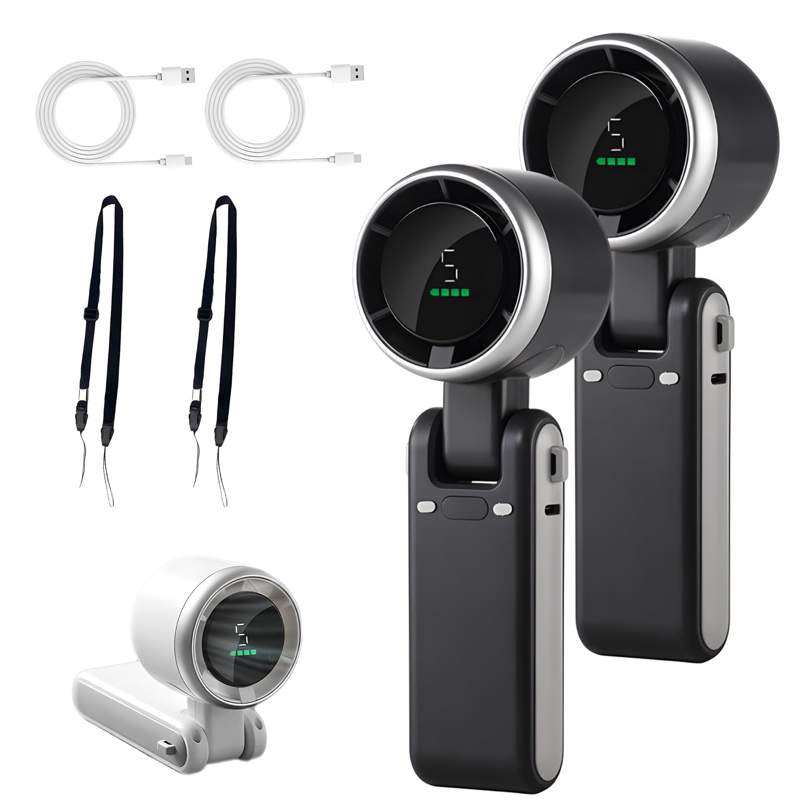 Portable Handheld Turbo Fan, Mini Ice Cooling Fan, 5 Gear Wind Hand ...