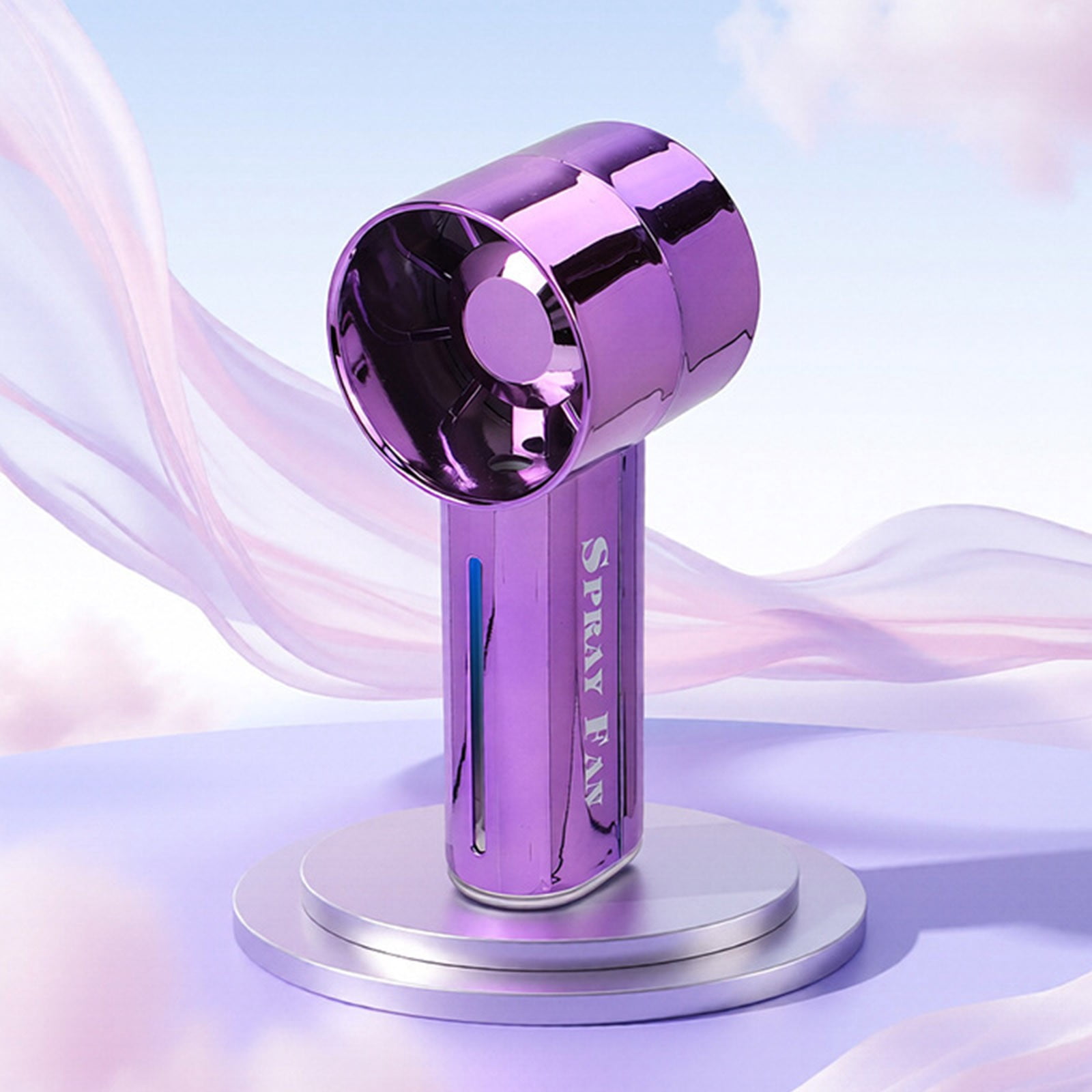 Portable Handheld Turbo Fan, Mini Personal Fans for Ice Cooling, High ...