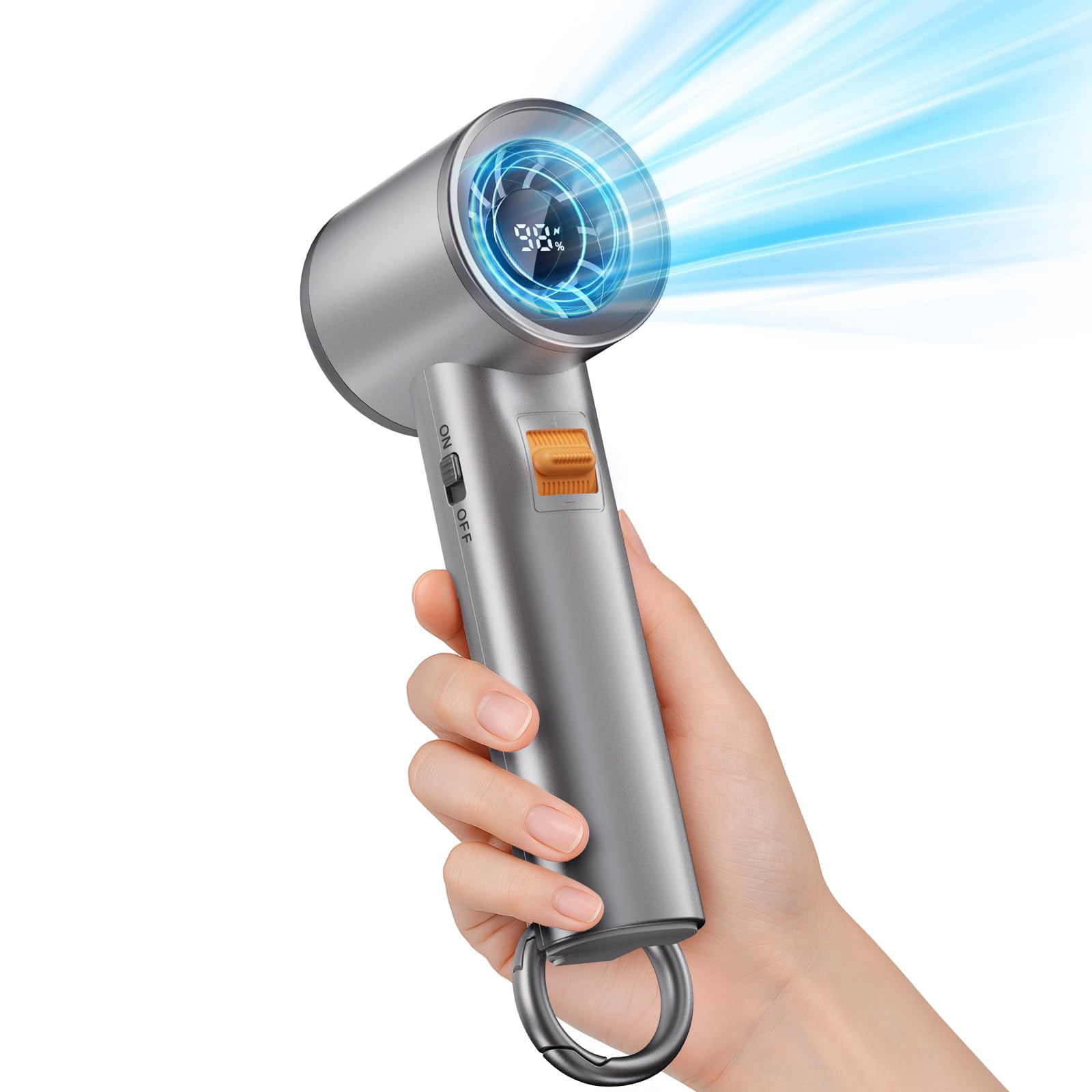 Portable Handheld Turbo Fan for Outdoor,5000mah Mini Handheld Pocket ...