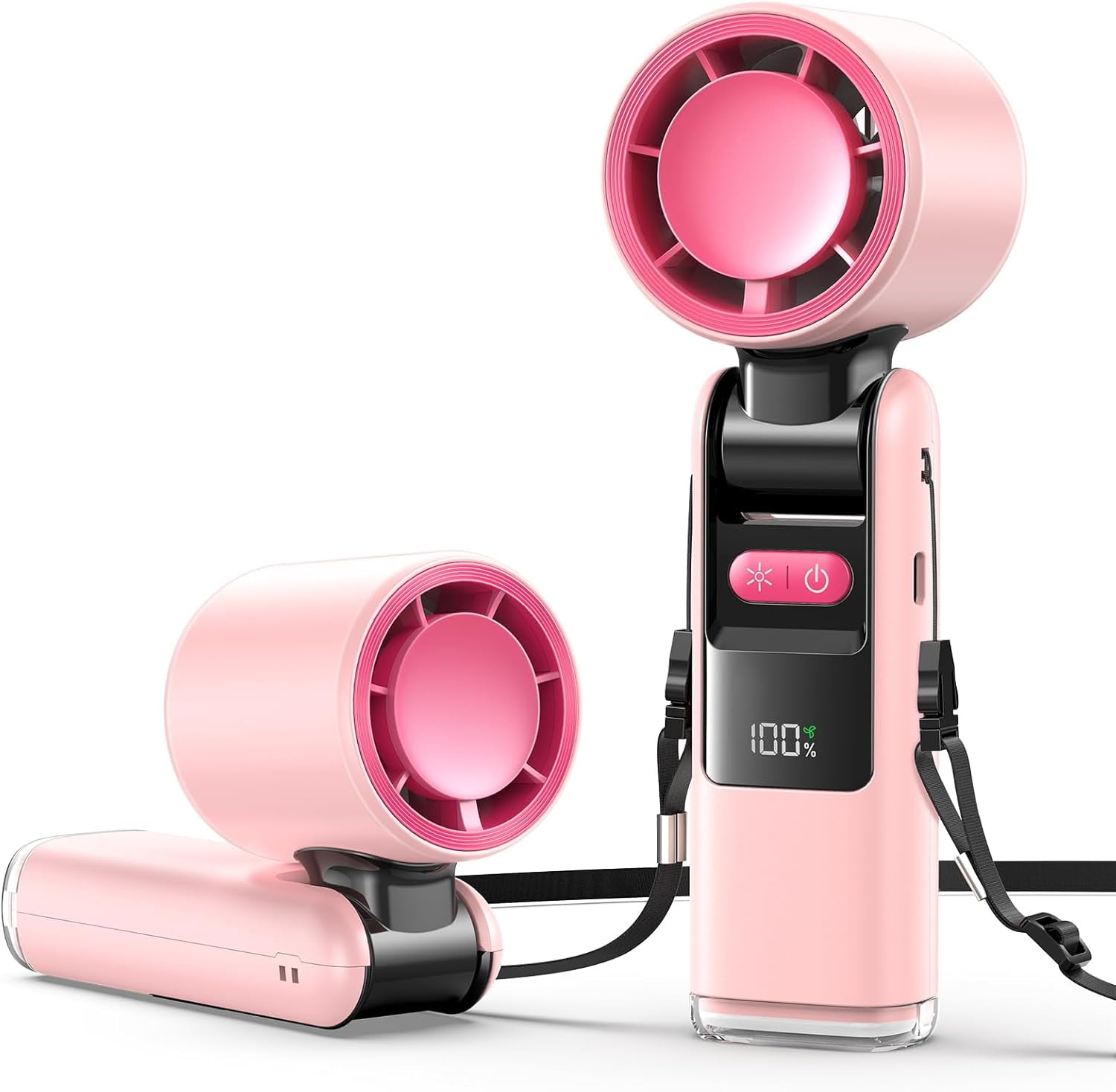 Portable Handheld Turbo Fan, Portable Mini Fan 6000mAh Rechargeable, 24 ...