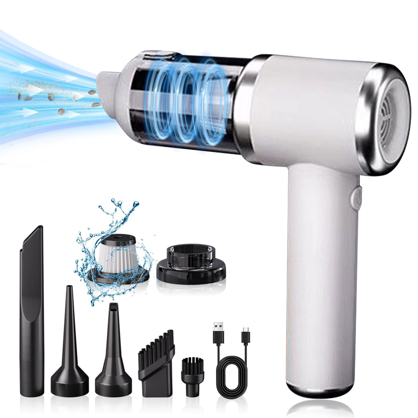 Portable Handheld Vacuum Cleaner | Rechargeable Mini Car Vacuum | High ...