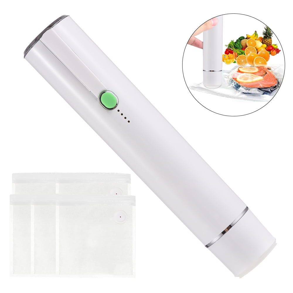 Portable Handheld Vacuum Sealer, USB Type-C Charged, Cordless 2-in-1 Food Saver, Includes ...