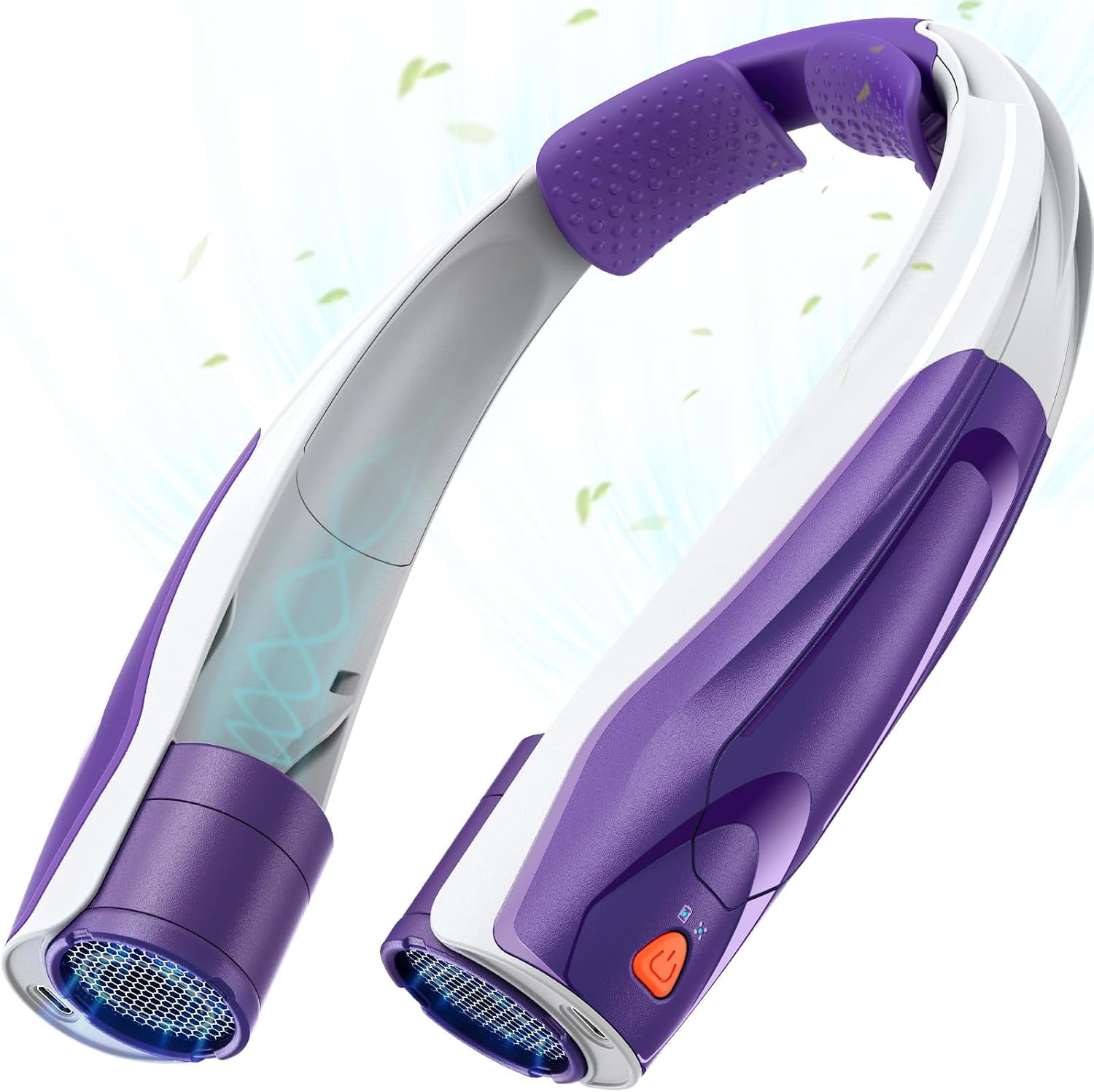 Portable Hands-Free Neck Fan - 6000mAh Strong Air Volume, 6 Speeds ...