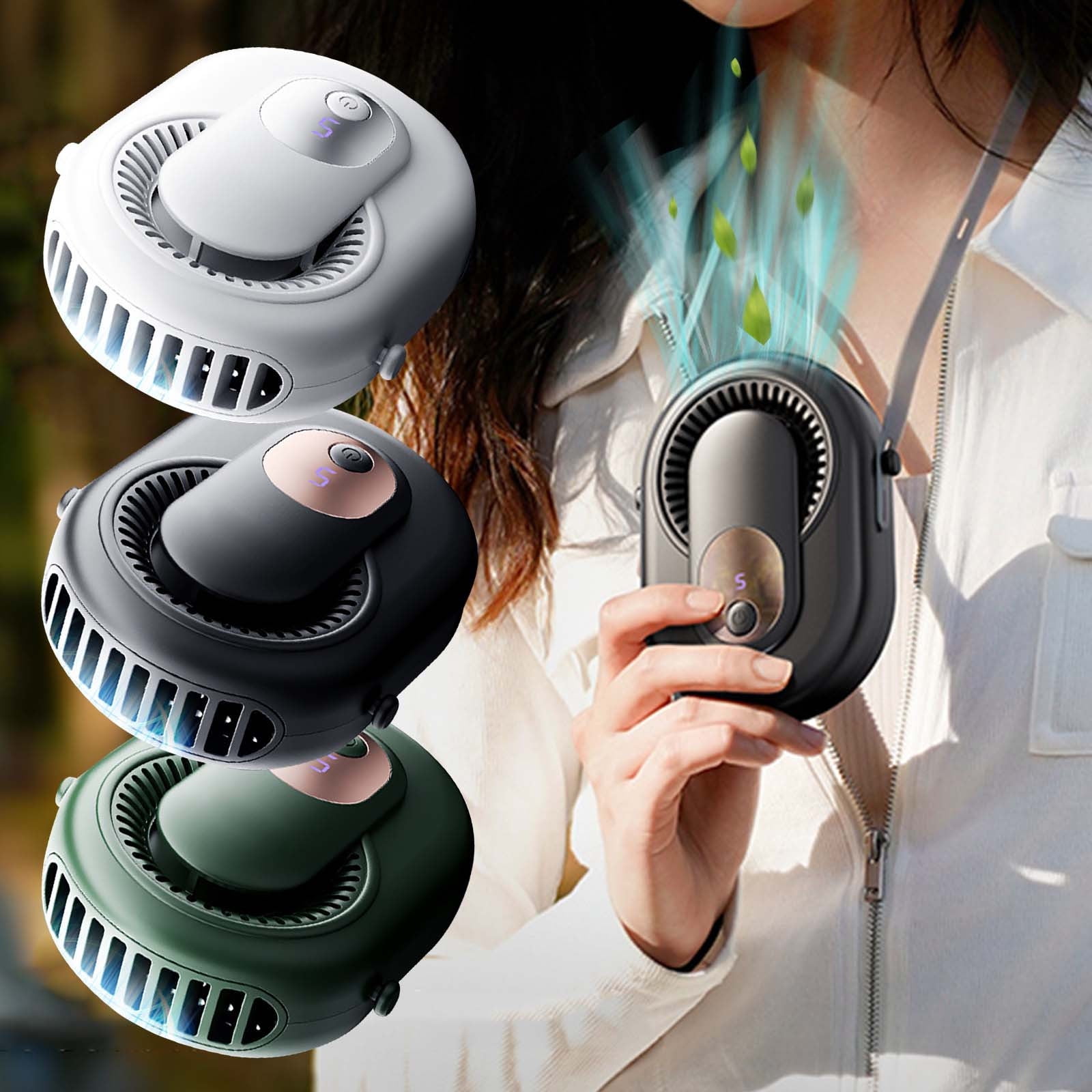 Portable Hanging Fan, Lightweight Travel Fan, 10-Speed Adjustable ...