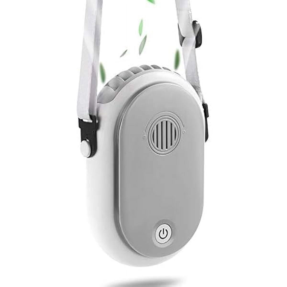 Portable Hanging Neck Fan Wearable Personal Fan Battery Operated USB ...