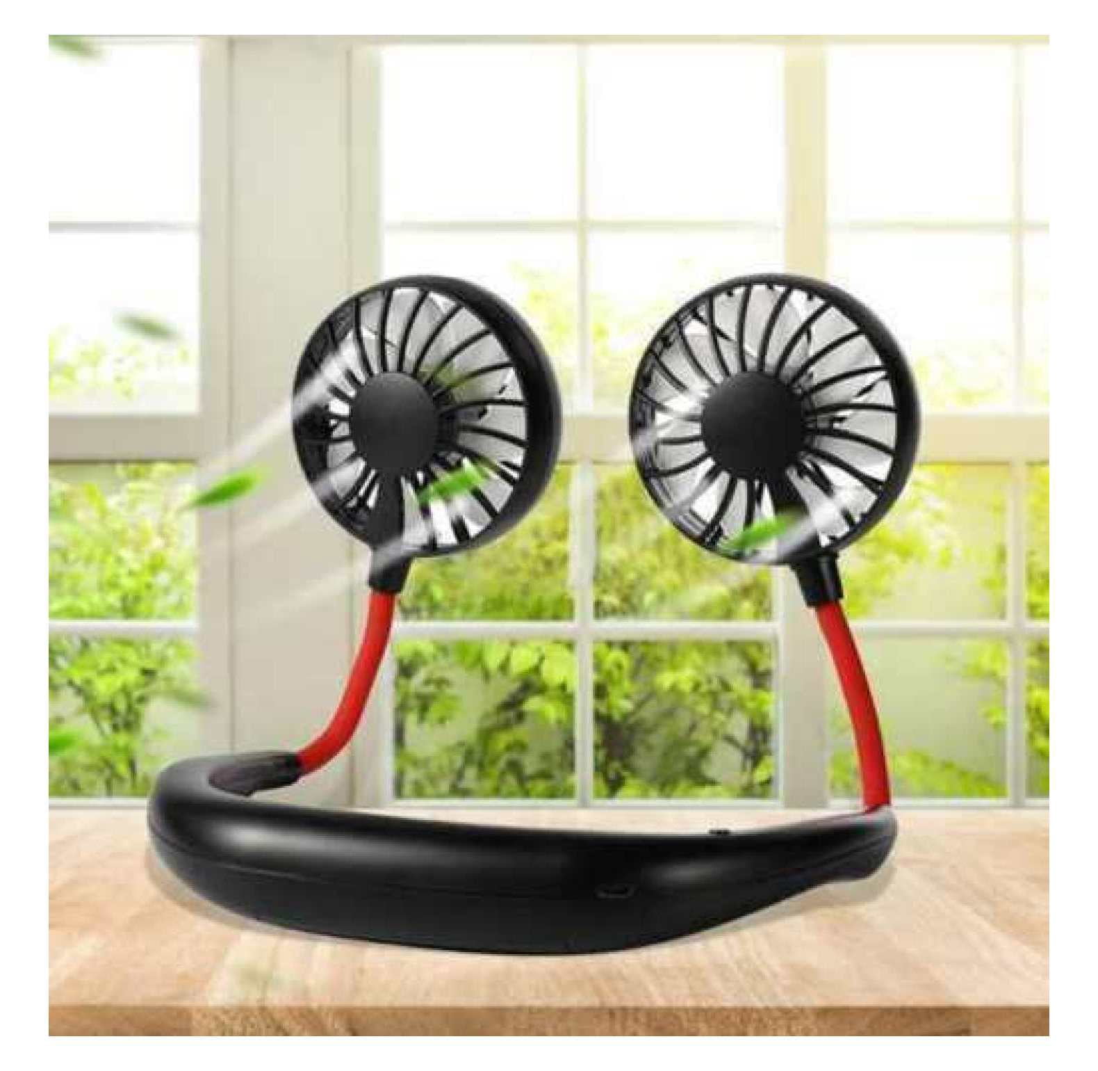 Portable Hanging Neck Sport Fan Lazy Neckband USB Rechargeable Personal ...