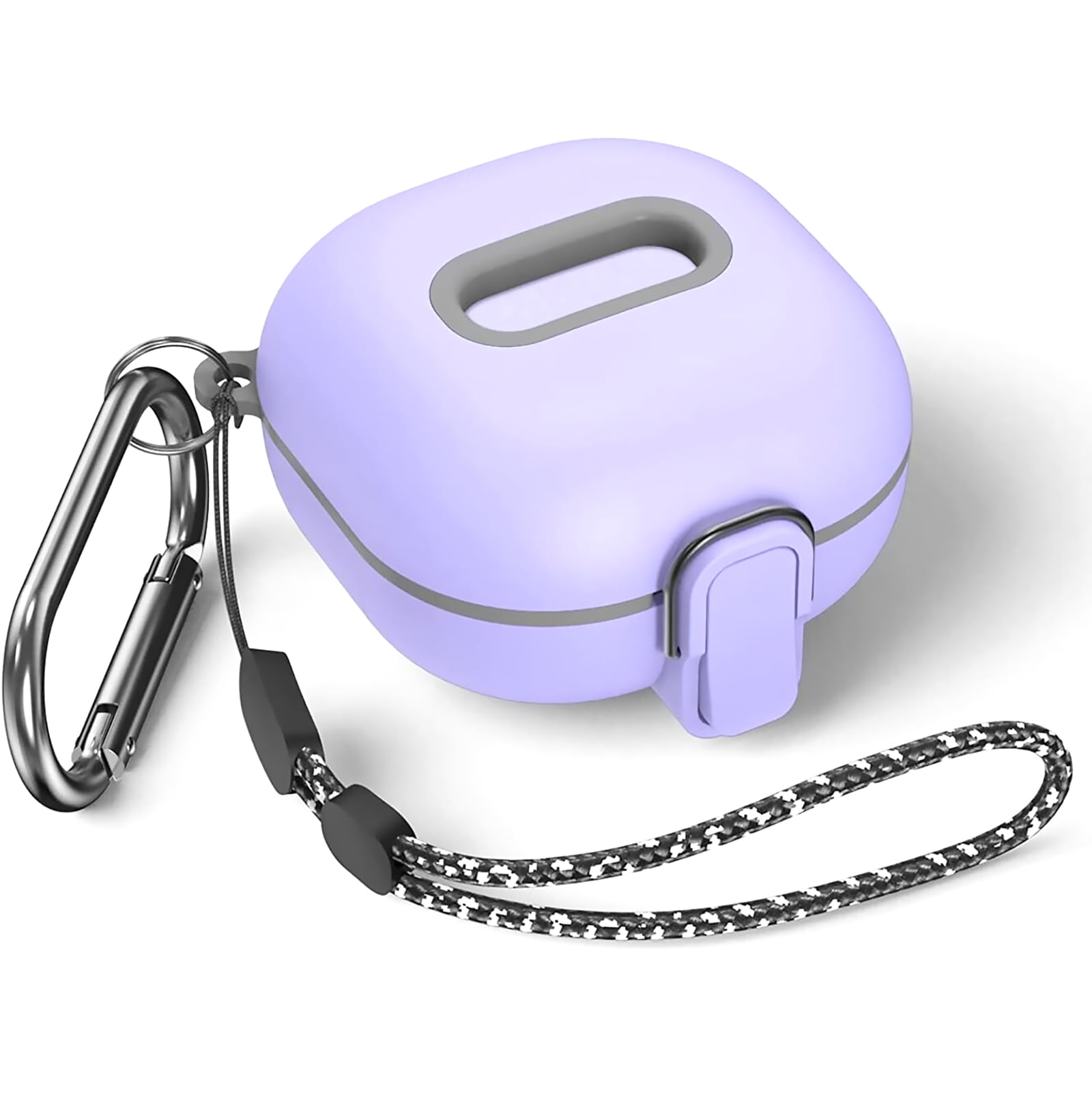 Portable Hard Shell Earphone Lock Case with Lanyard and Keychain for ...