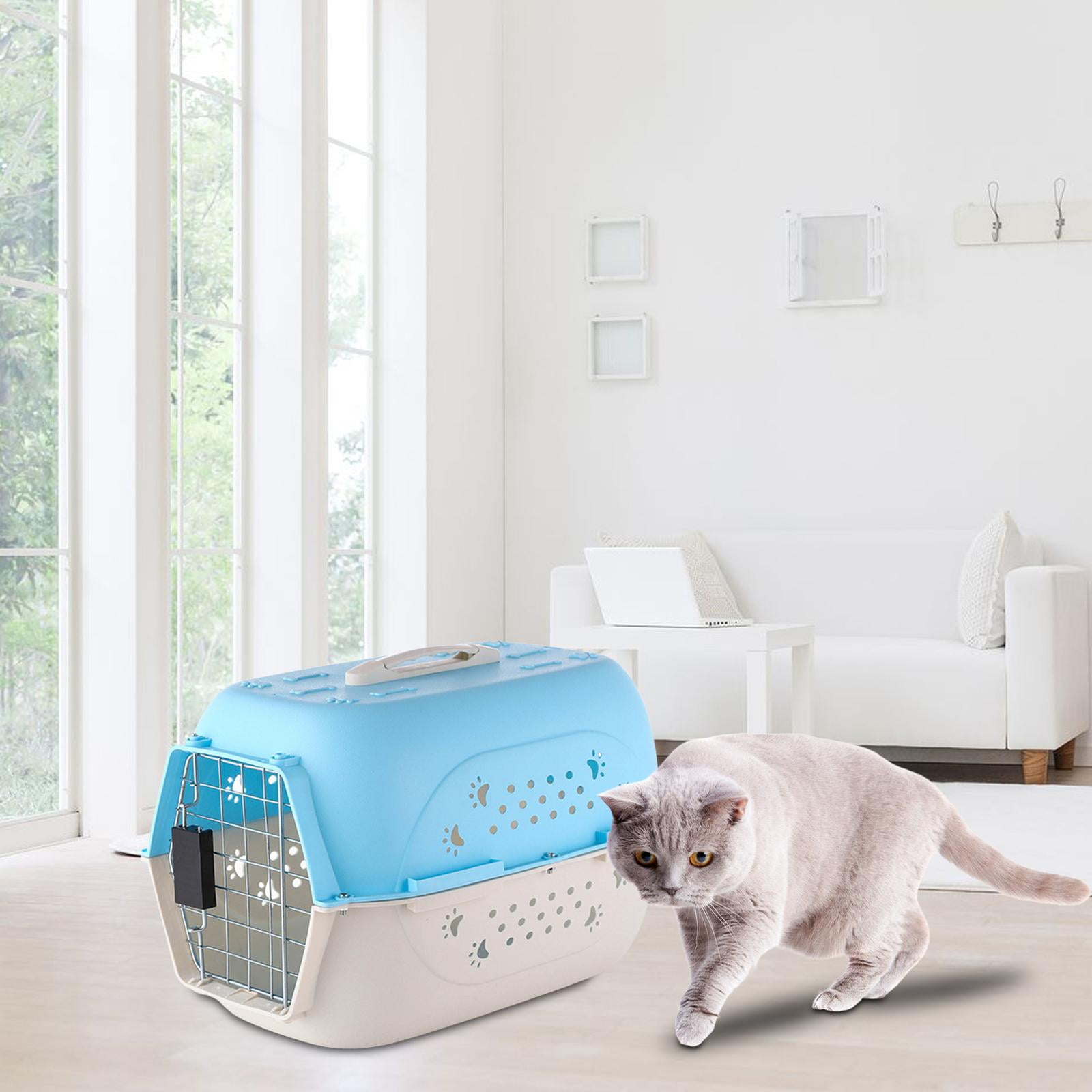 Portable Hard Sided Travel Carriers Kennel Tote Case Airline Carrying ...