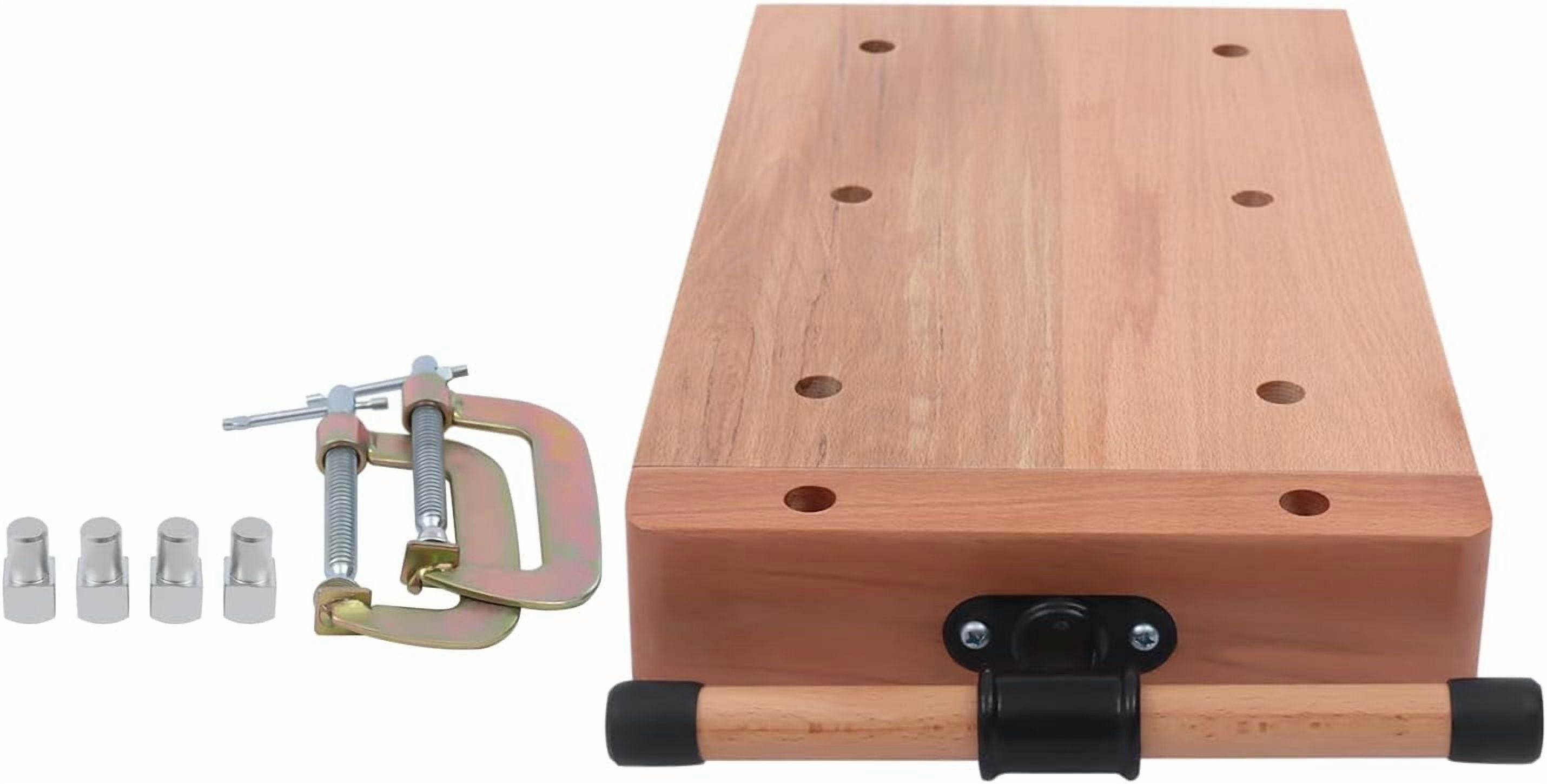 Portable Hard Wood Workbench, 7.87-Inch Embedded Woodworking Vise Smart ...