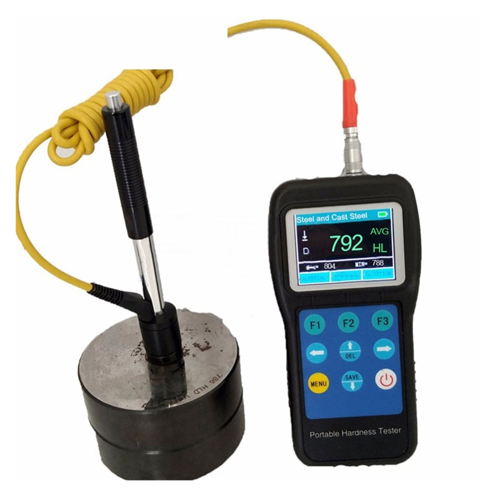 Portable Hardness Tester Color Screen Portable Hardness Tester KH190 ...