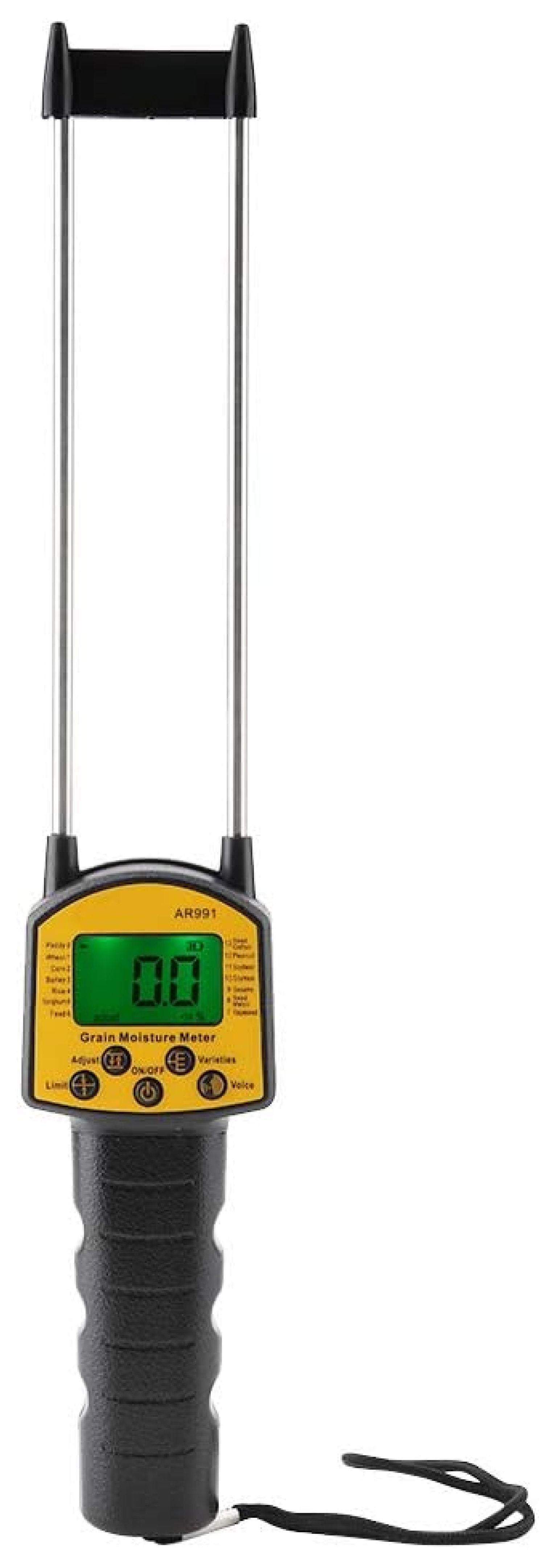 Portable Hay Meter, Digital LCD Grain Meter for Wheat Corn Rice Soybean ...