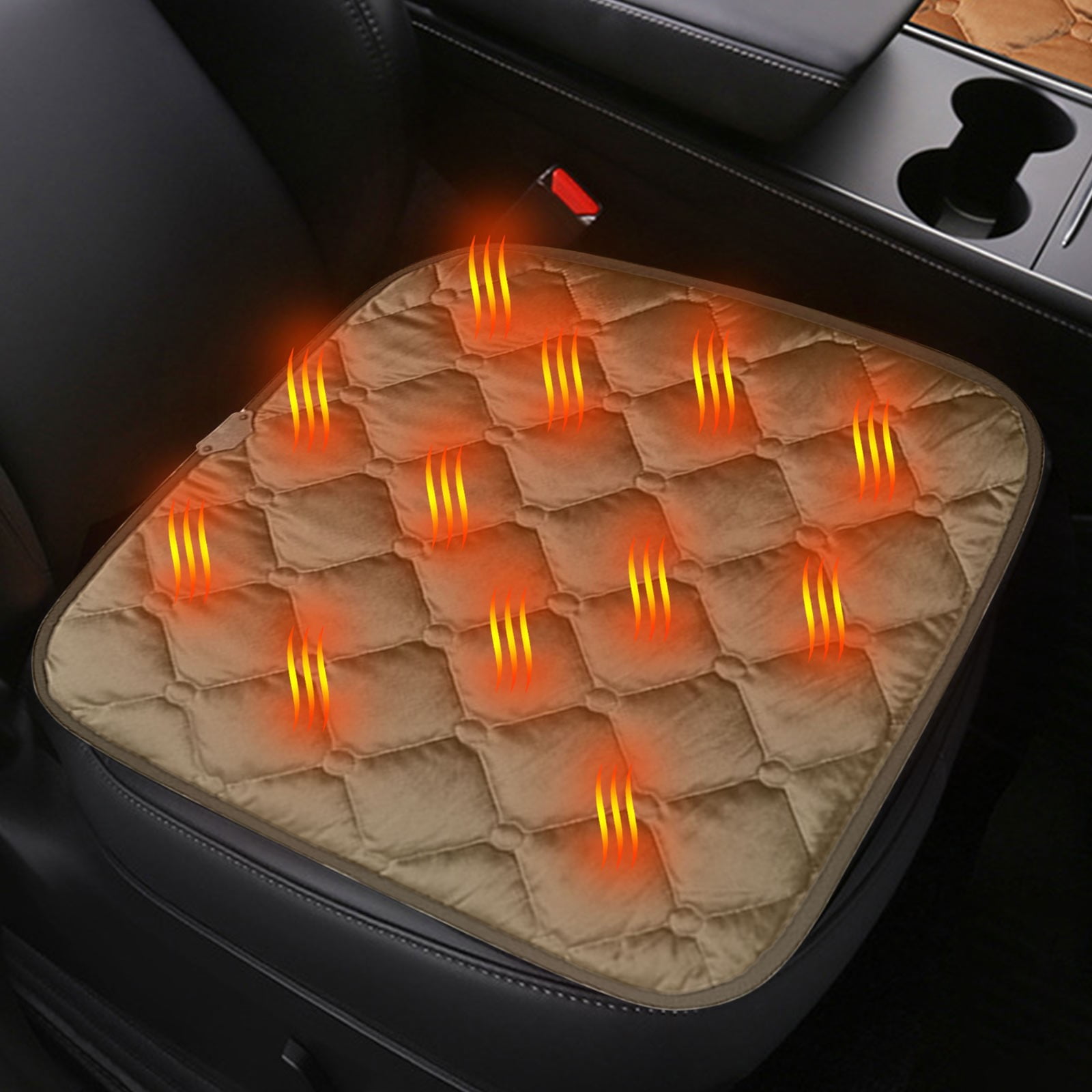 Portable Heated Car Seat Cushion with USB Fast Heating,Adjustable ...