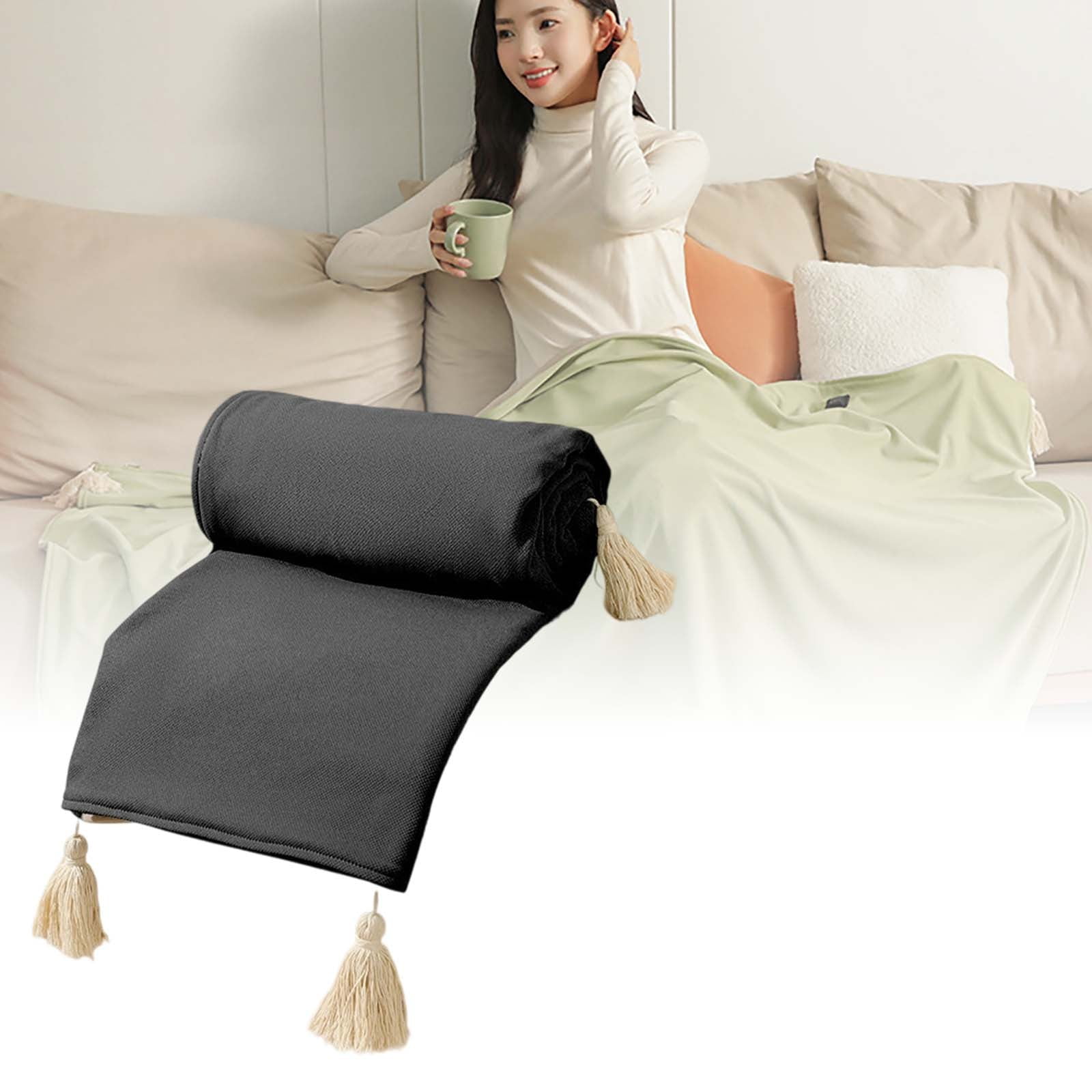 Portable Heated Wrap for Home and Travel Nap Comfort with Adjustable ...