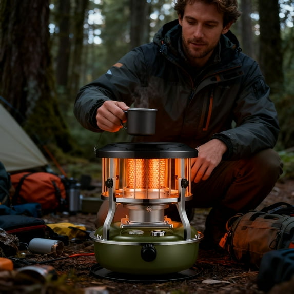 Portable Heater, Non-Electric Indoor Outdoor Heater and Stove, High ...