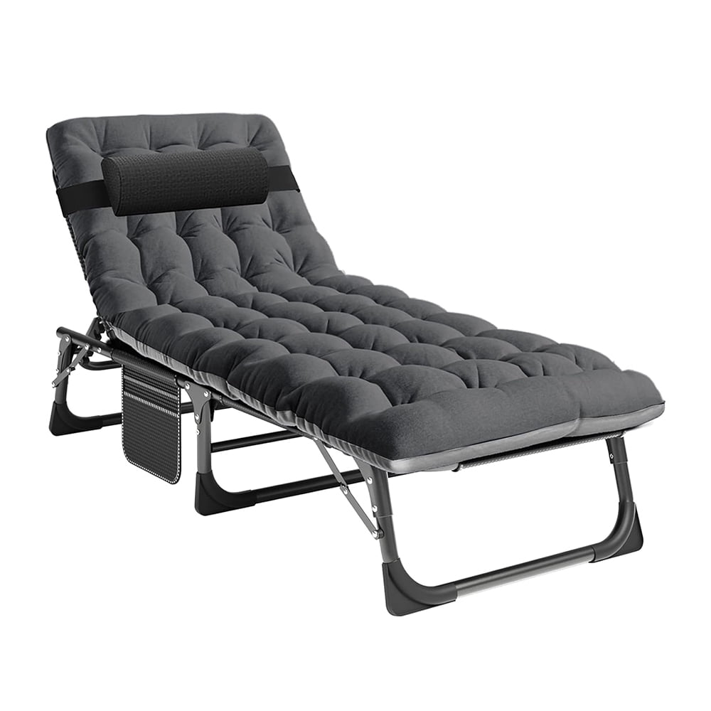 Portable Heavy Duty Chaise Chair, Patio Chaise Lounge, Adjustable ...