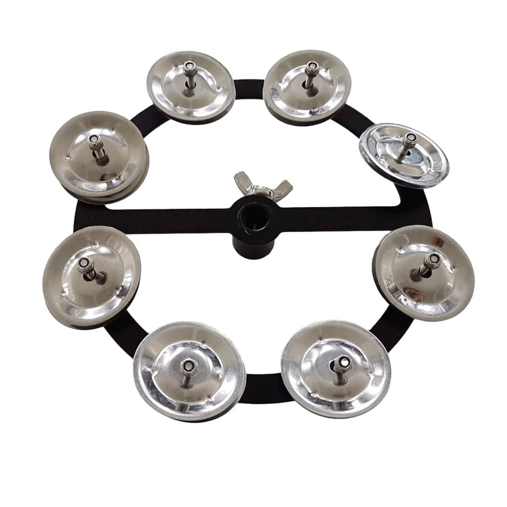 Portable Hi Hat Tambourine Iron Steel Bells Drum Set Cymbals Percussion ...