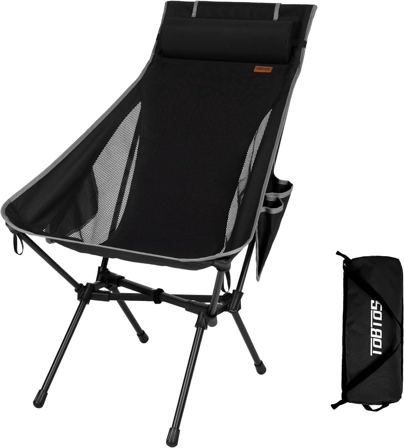 Portable High Back Camping Chair, Support Heavy Duty 440 lbs, Compact ...
