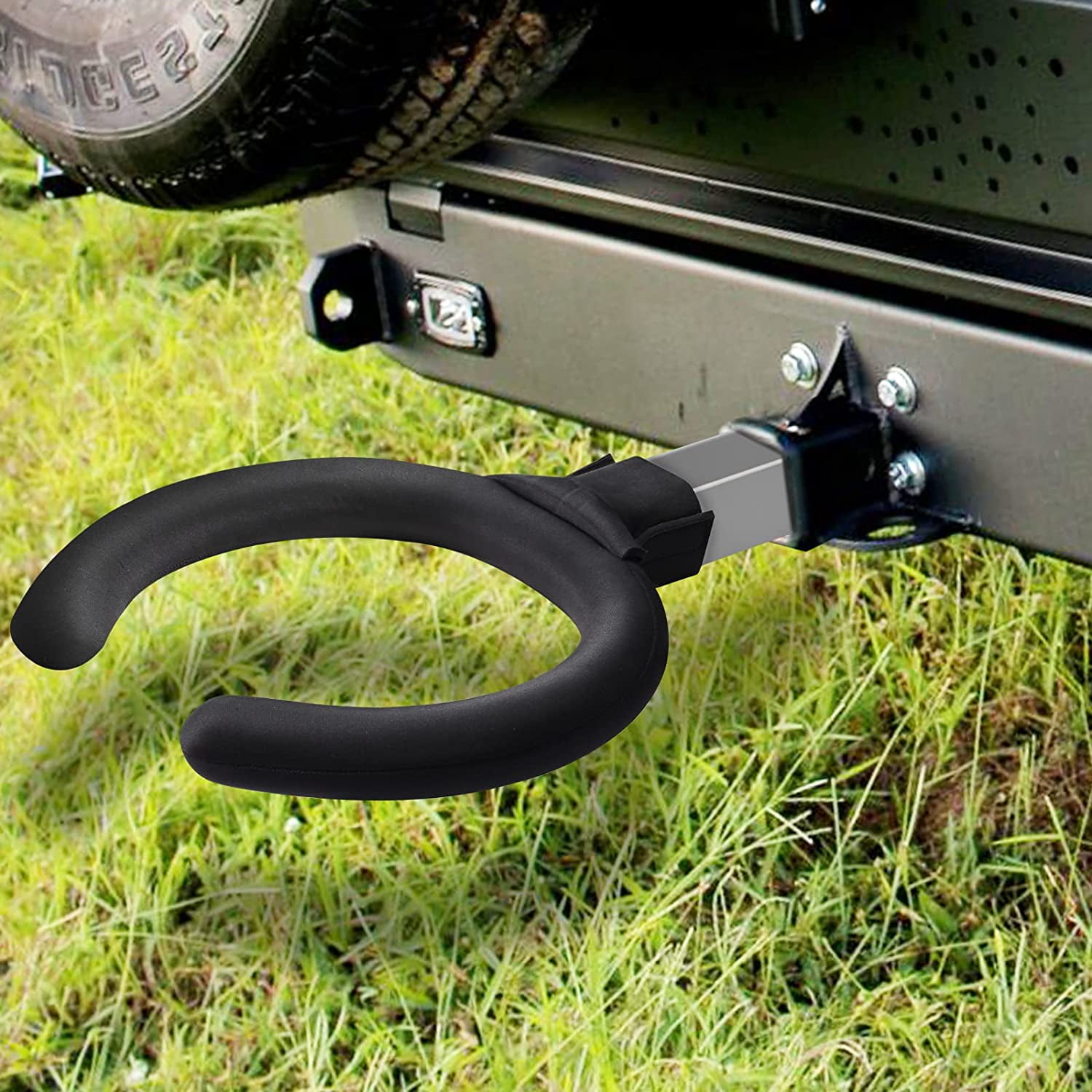 Portable Hitch Toilet Seat, Stainless Steel Emergency Toilet for 2-Inch ...