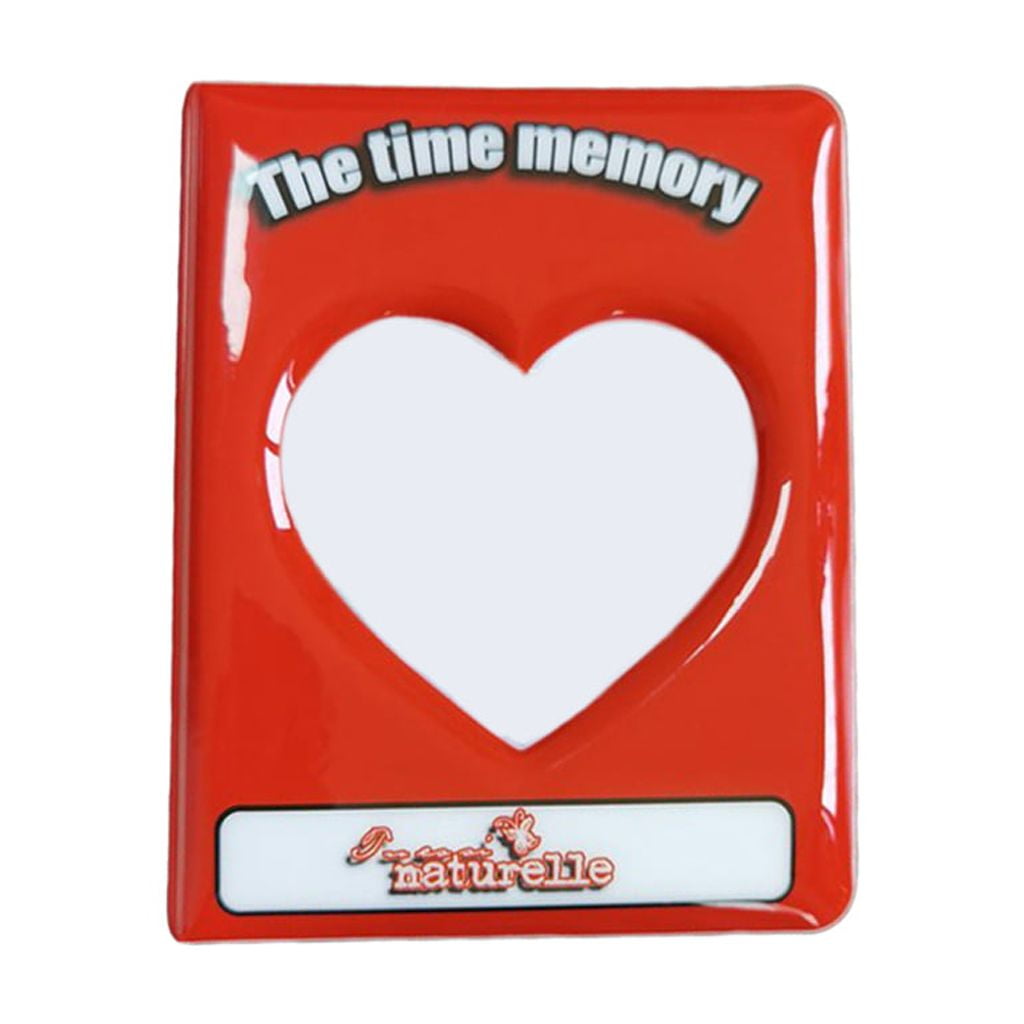 Portable Hollow Heart Shape 3" Photo Album 64 Photos Large Wedding ...