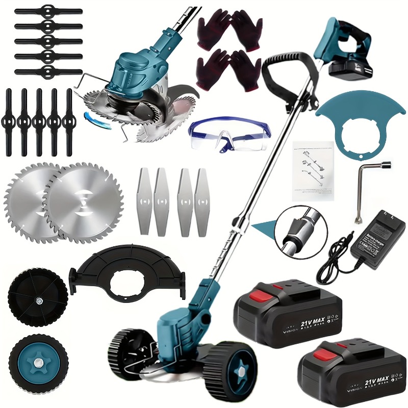 Portable Home Cordless Electric Lawn Mower, Yard Weeder/Cordless Lawn ...