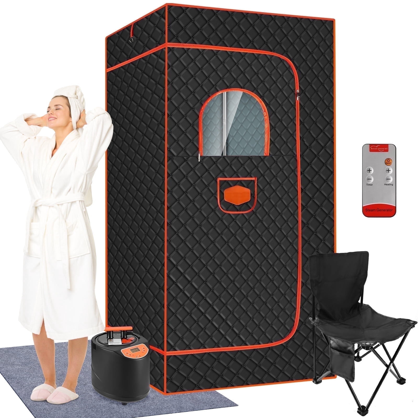 OneAmg Portable Steam Sauna, Portable Home Sauna Tent with 3L 1000W ...