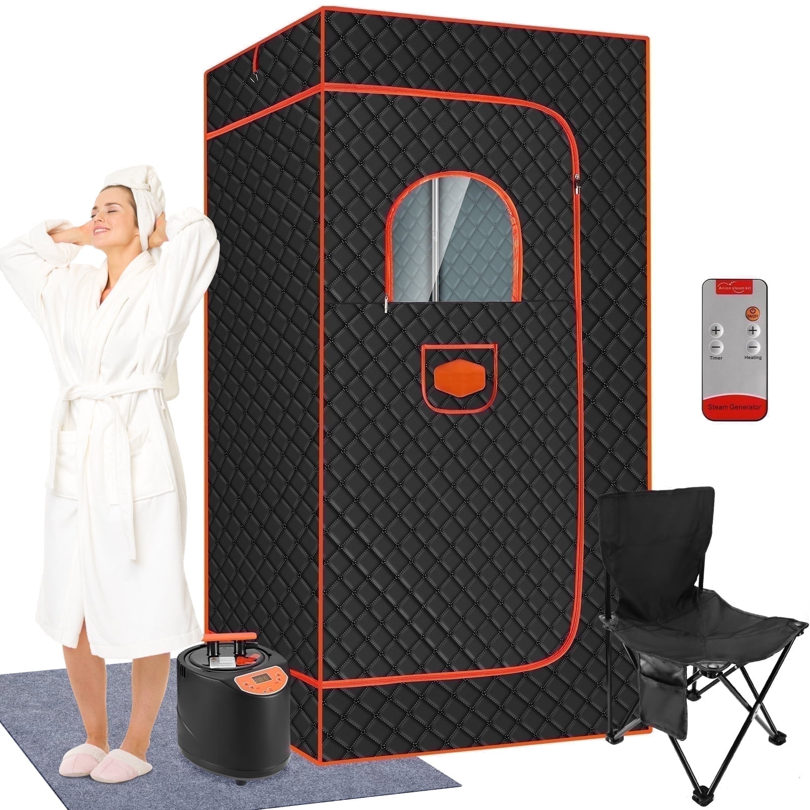 OneAmg Portable Steam Sauna, Portable Home Sauna Tent with 3L 1000W ...