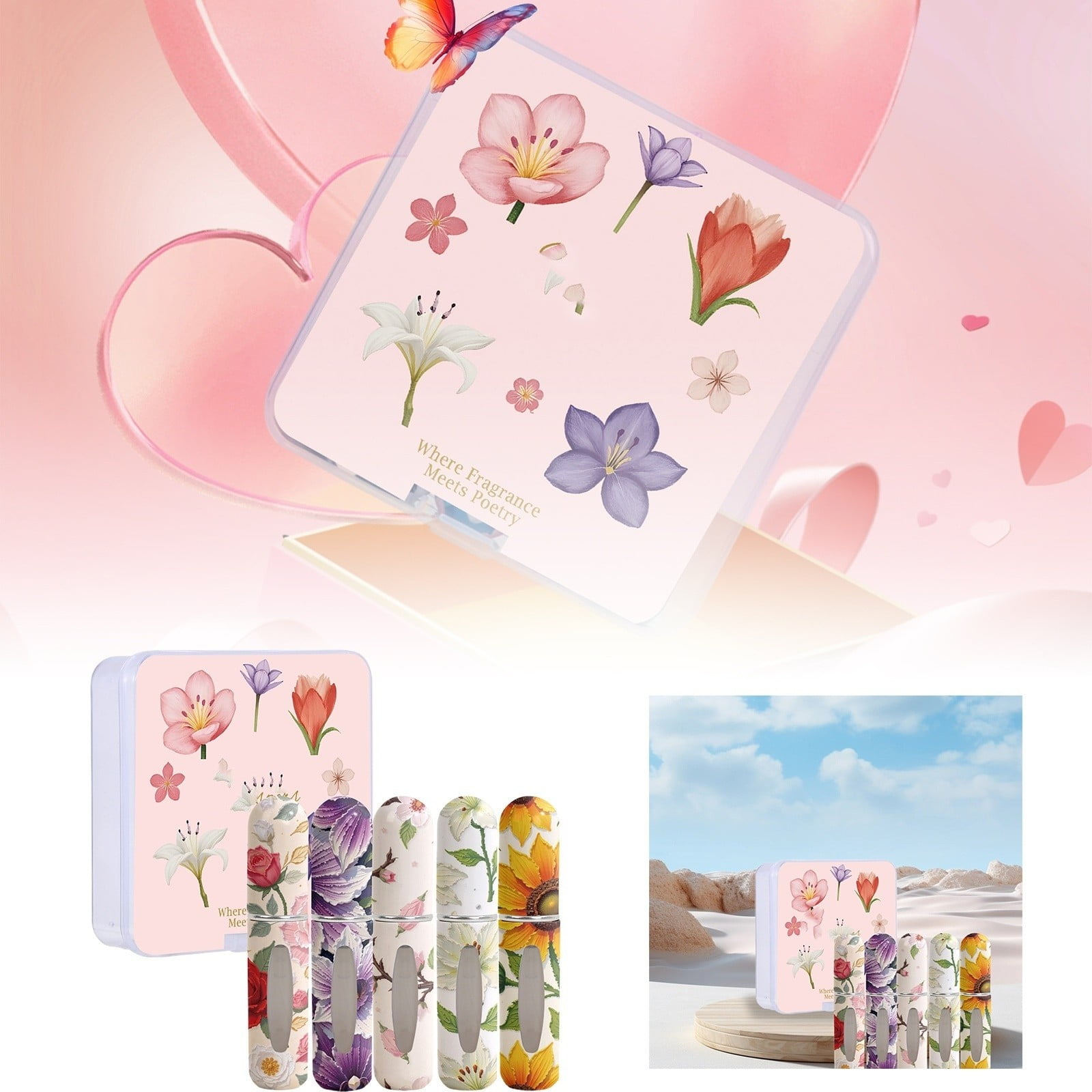 Portable Home Textile Storage Perfume Organizer With Patterned Design ...