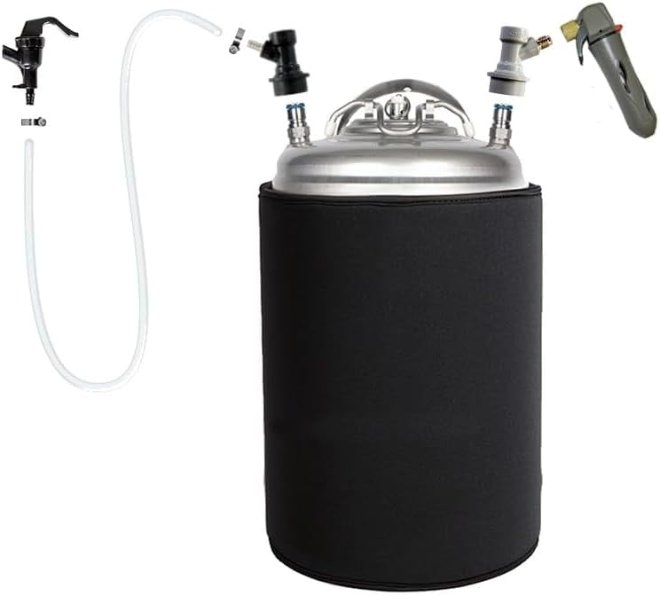 Portable Homebrew Party Kit with 2.5 Gallon Ball Lock Keg and CO2 ...