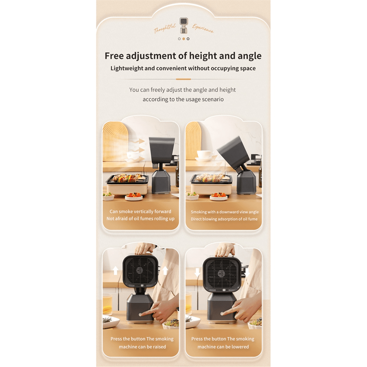 Portable Hood Mini Kitchen Desktop Range Hood No Installation ...