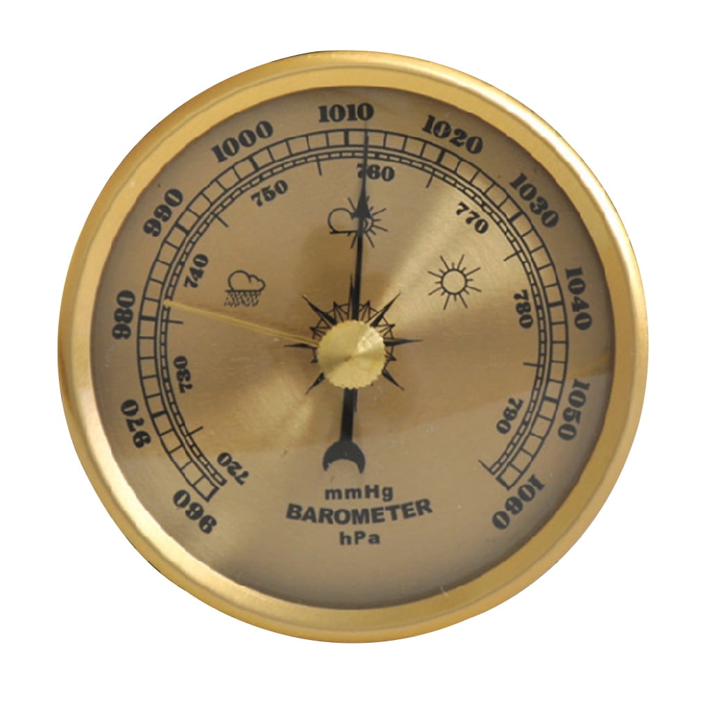 Portable Household Barometer Pressure Gauge 70mm Wall Hanging Elegant ...