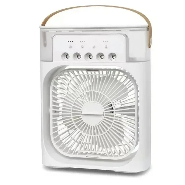 Portable Humidifier Fan Air Conditioners USB Electric Fan LED Night ...