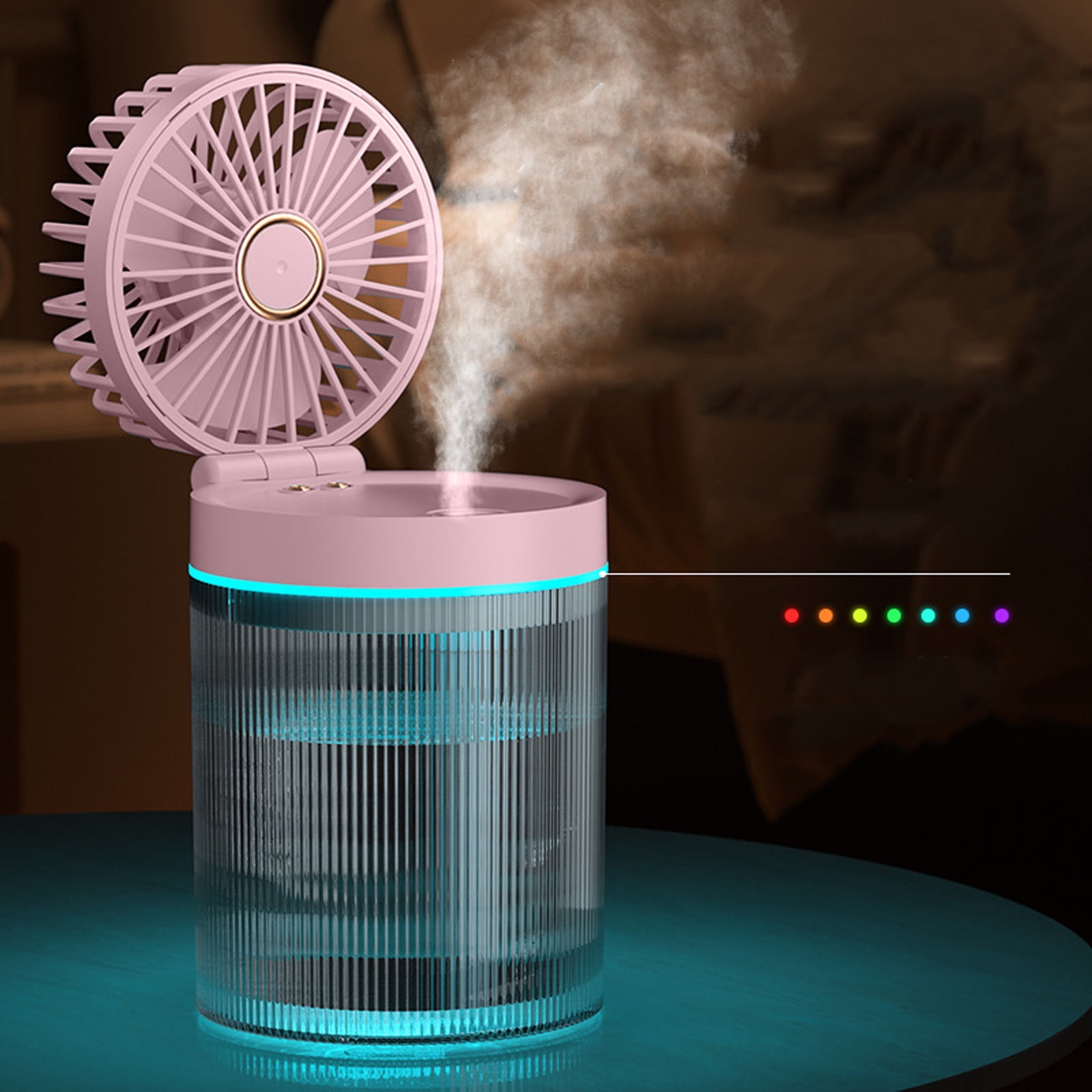 Portable Humidifying Spray Desktop Cooling Fan that Blow Cold Air,Mini ...