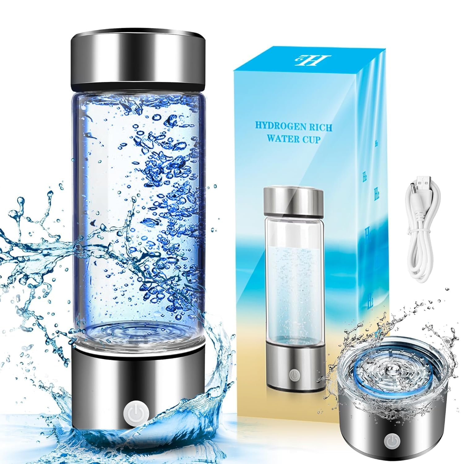 Portable Hydrogen Water Ionizer Machine with PEM SPE Technology ...