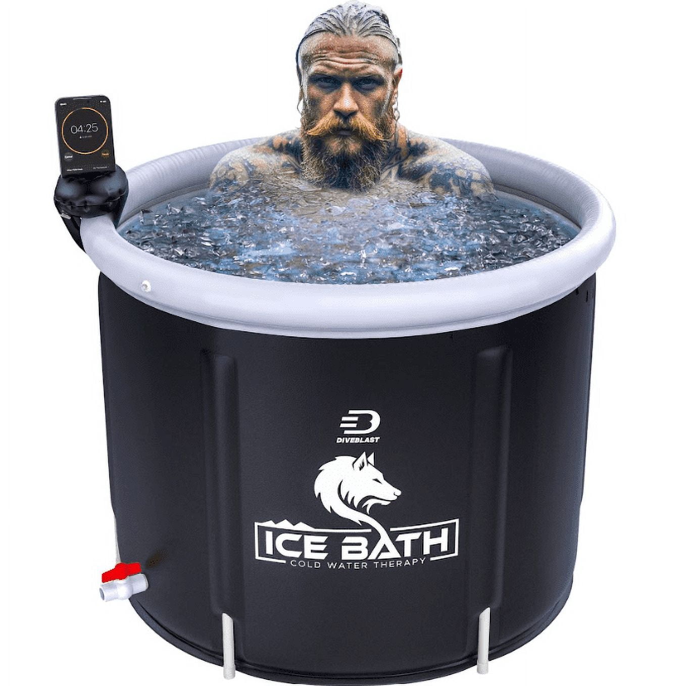 Portable Ice Bath Tub for Athletes with Phone Holder - 85 Gallon 29.5 ...
