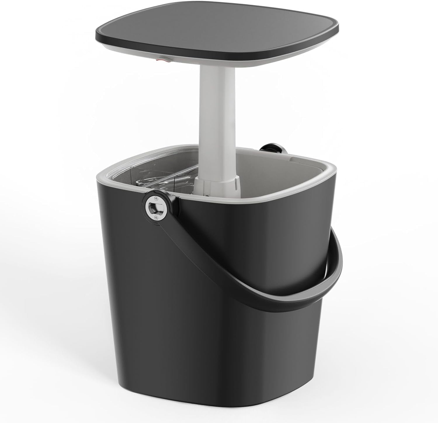 Portable Ice Bucket Cooler Table, Outdoor Drink Cooler Bar, Lift Top ...