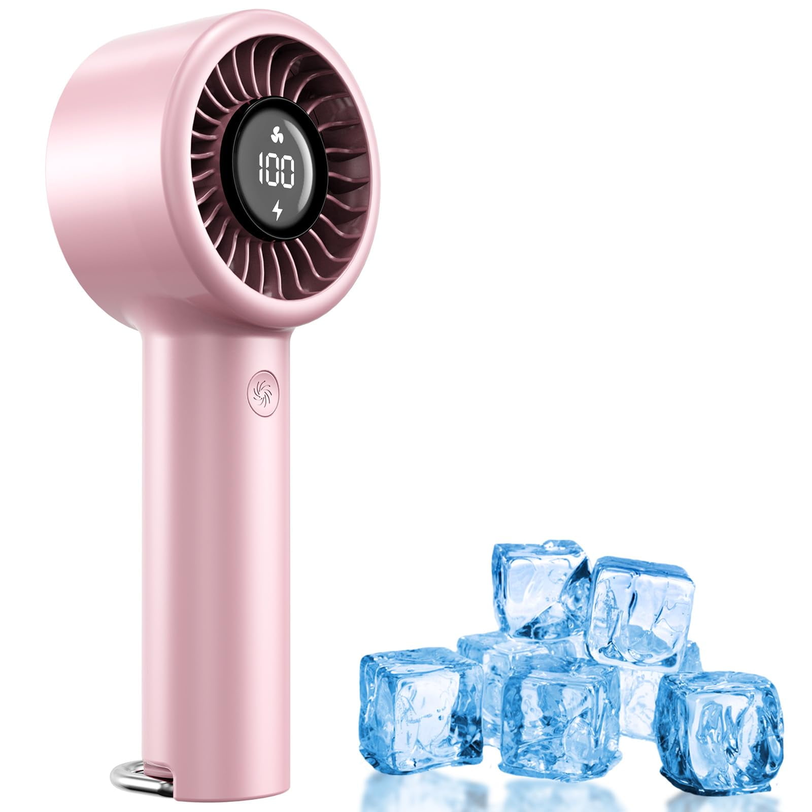 Portable Ice Cooling Handheld Fan with Cooling Compress, USB ...
