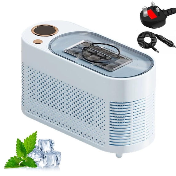Portable Ice Maker Machine, Mini Cube Maker, Dual Power Fast Ice Making ...