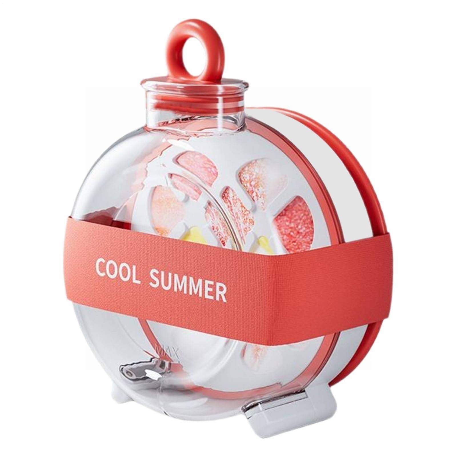 Portable Ice Maker Red/With Self-Tied Straw, Icé Cube Bottle with ...