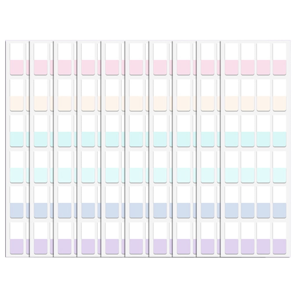 Portable Index Label for File Folder Light Color Sticky Index Tabs ...