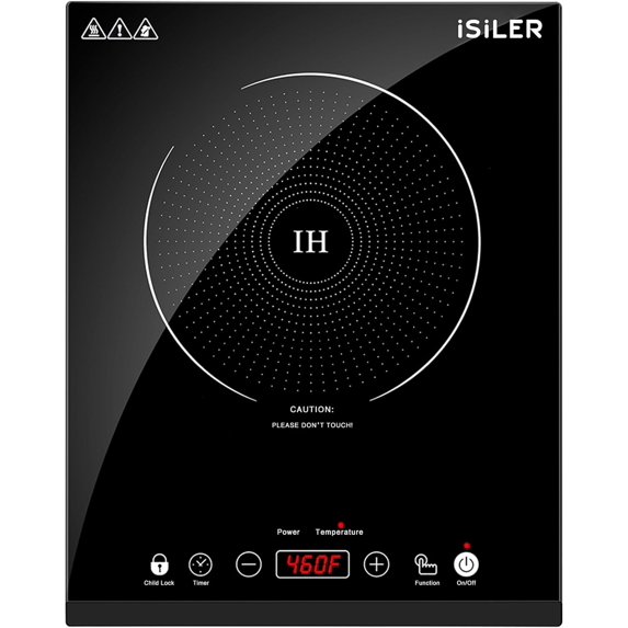 Portable Induction Cooktop, 1800W Sensor Touch Electric Cooker Hot ...