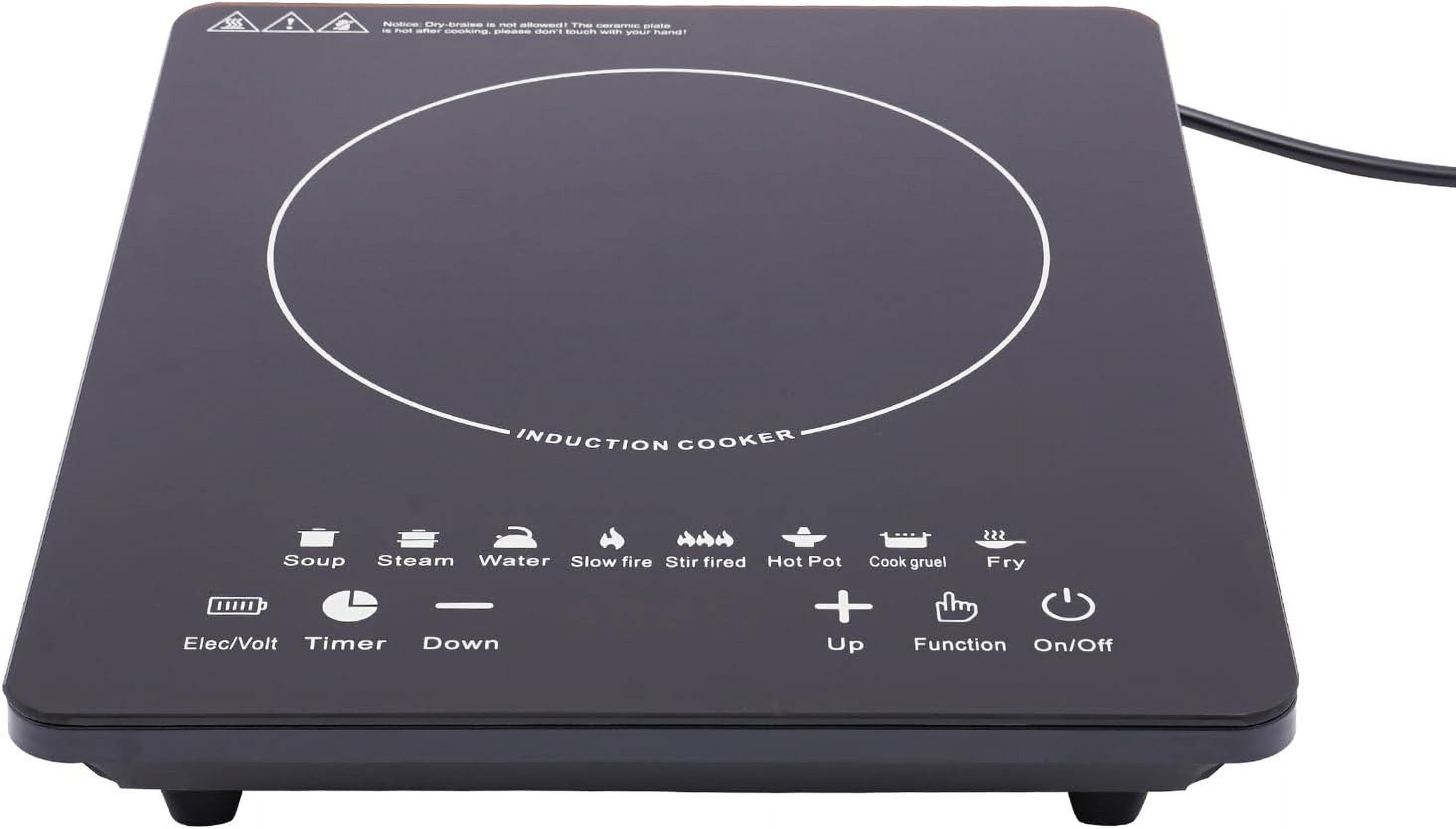Portable Induction Cooktop,750W Countertop Induction Heater,Multi ...